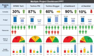 Download Multiple Project Management Dashboard - PMITOOLS